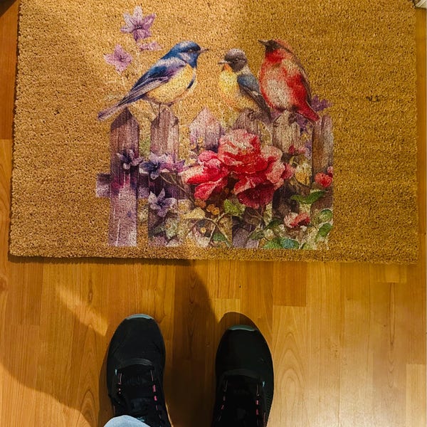 Wildflowers Doormat | Colorful Floral Door Mat | Spring Entry Rug ...