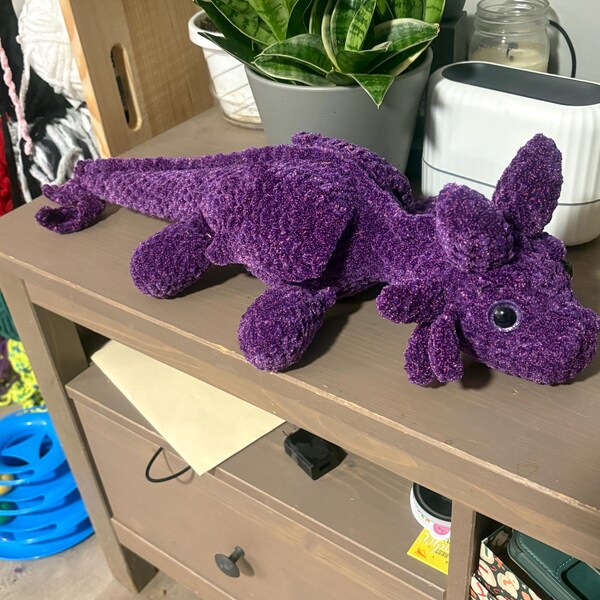 Crochet Dragon Pattern Morningstartail Feathertail Daggertail 2-in-1 ...