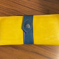 Mens Yellow Wallet, Mens Unique Minimalist Slim Leather Bifold Wallet ...
