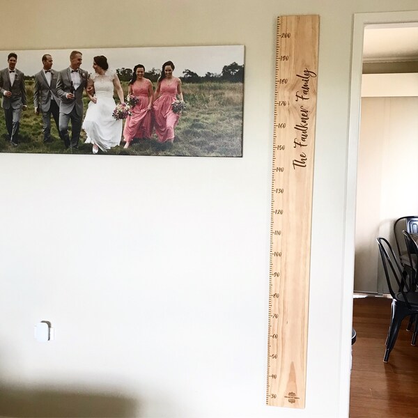 The Old School Ruler Height Chart Personalised (laser Engraved) - Etsy ...