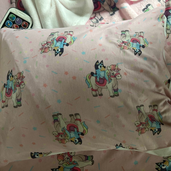 Bluey & Buttermilk the Unicorn Minky Blanket - 40" X 60" - Etsy