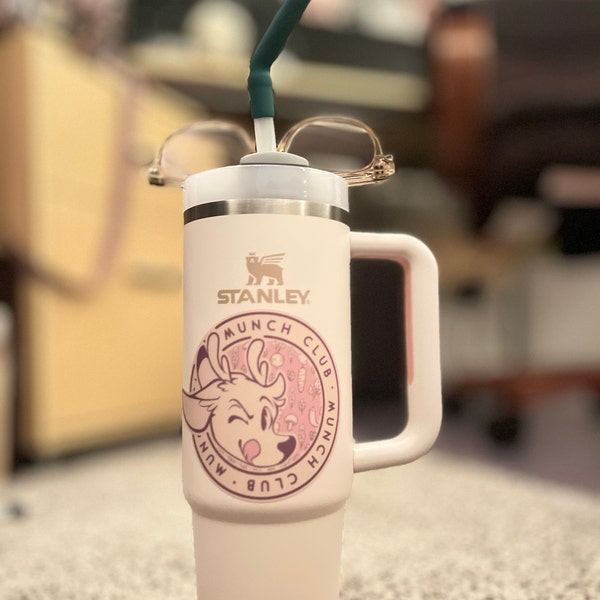 Munch Club Deer Cartoon Vinyl Sticker - Etsy