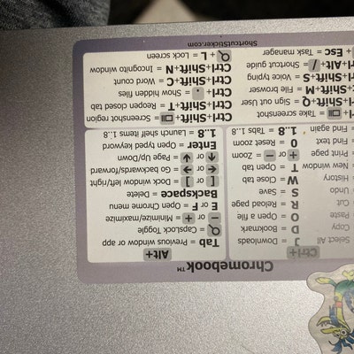 Chromebook Shortcut Sticker for Any Laptop With Chrome OS High Quality ...