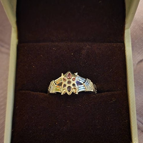 Byleth's Ring Natural Amythest and Pink Sapphire Fire Emblem Three ...