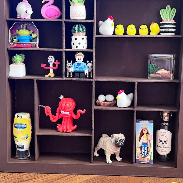 Wooden Curiosity Cabinet Printer Tray Letterbox Display, Rock Display ...