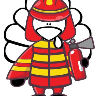 Disguise a Turkey-firefighter Disguise - Etsy