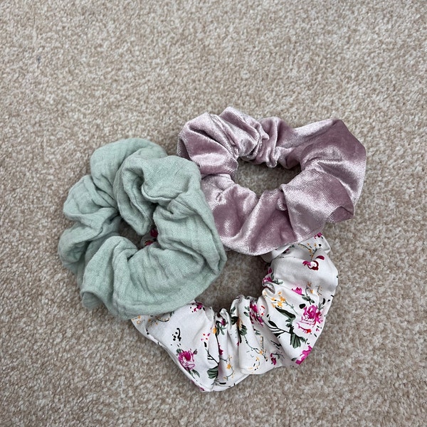 Black and White Polka Dot Chiffon Ruffle Hair Scrunchie - Etsy