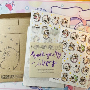 Pug Spectrum Art Print of Our Pug Grumble Ink and Watercolor ...