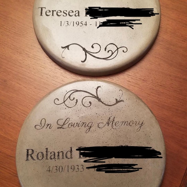 Custom Engraved Memorial & Tribute Stone 11 Inch in Loving Memory - Etsy