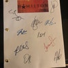 Hamilton Script Broadway Lyrics Signed 10X Lin-manuel Miranda, Phillipa ...