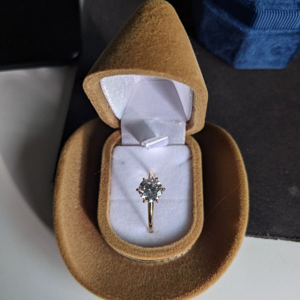 Cowboy Hat Ring Box | Gift Box | Jewelry Box | Proposal Box | Ring Box ...
