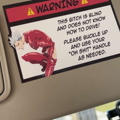 Car Warning Sticker - Etsy