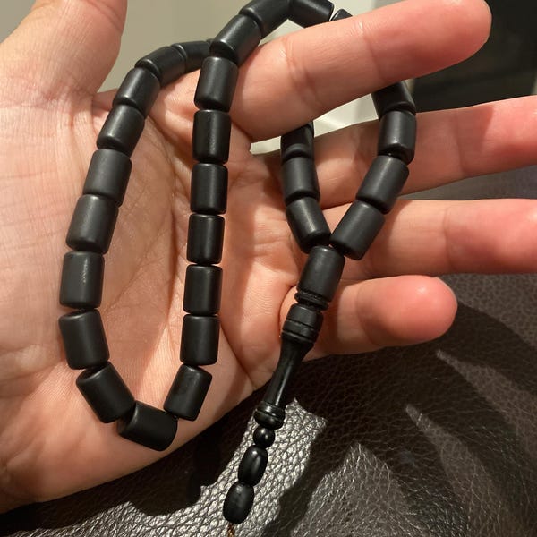 Carved Imam Camel Bone 33 Islamic Prayer Beads Misbaha Kombolo From ...