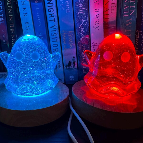 CUSTOM LED Cute Halloween Ghost Night Desk Light Lamp - Etsy