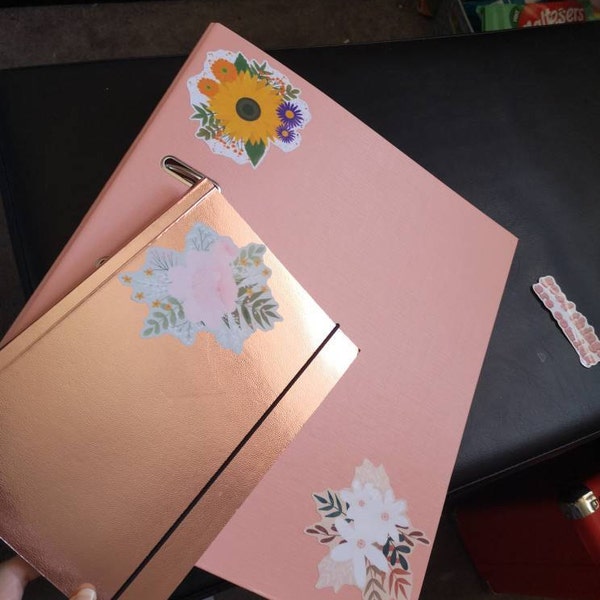 Pink Roses Notepad Set, Floral Notepad Set, Spring/summer Notepad ...