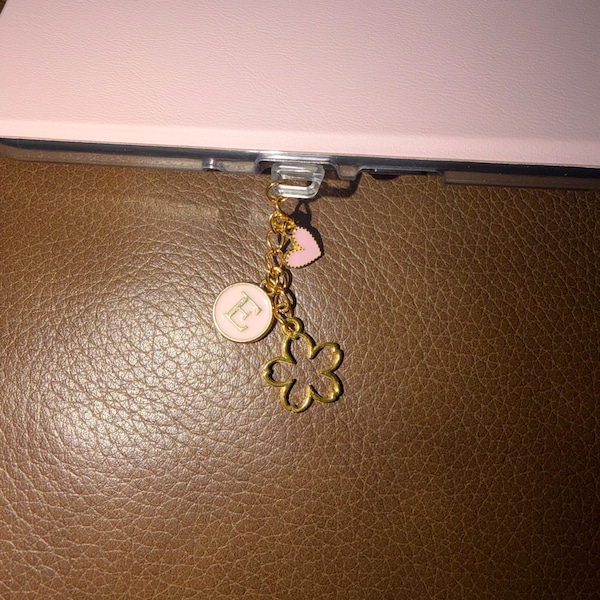 Bookish Phone/kindle Charm Dust Plug – Custom Initial & Symbol Charms ...