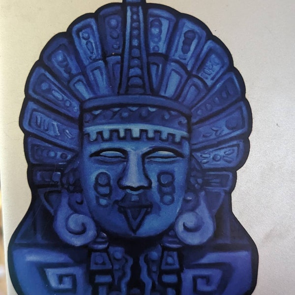 Aztec Warrior Print - Etsy