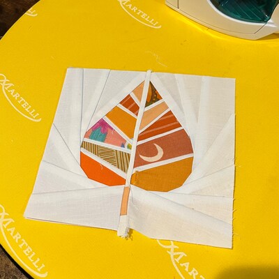 Geometric Leaf Foundation Paper Piecing FPP Quilt Block Pattern PDF ...