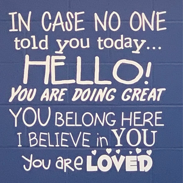 Classroom Door Decal Decor Positive Affirmations in Case No One Told ...