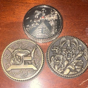 Saber Tooth Tiger Legacy Power Coin-gold Dino Legacy Master - Etsy