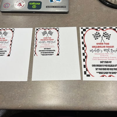 Race Car Invitation, Racing Birthday Invitation, Race Car Birthday ...