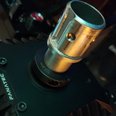 Fanatec CSL DD/ DD Pro Improved 2 Piece Steel Shaft Collar Clamp and ...