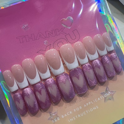 Moon Phase Nails Moon Nails Black Nails Cat Eye Nails Hand Painted ...