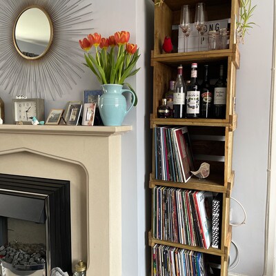 Vinyl Record/lp Stackable Wooden Crate for Great Looking Storage and ...