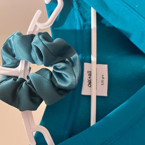 Emerald Green Satin Scrunchie | Faux Silk | Soft & Luxurious | That ...