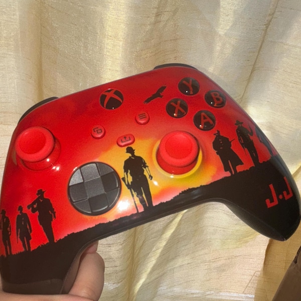 Custom Painted Controller, Western Sunset RDR2 Themed, for Xbox - Etsy