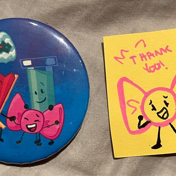 Object Show Bfb, Ii, Tnm Ship / Friend Button Pins - Etsy