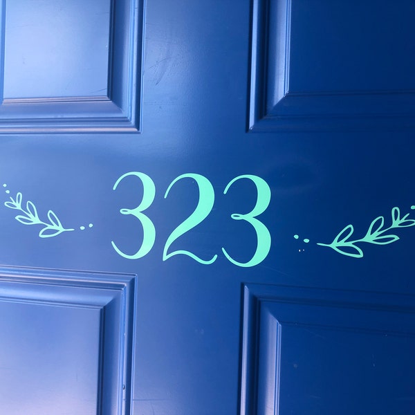 Home Address, Front Door, Front Door Decal, Home Address Decal, Address ...