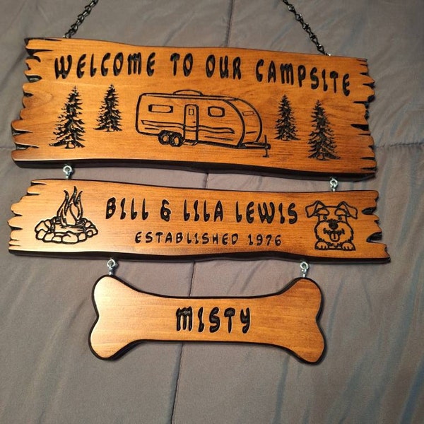 Custom Camping Sign Custom RV Sign Custom Camp Decor Sign Personalized ...