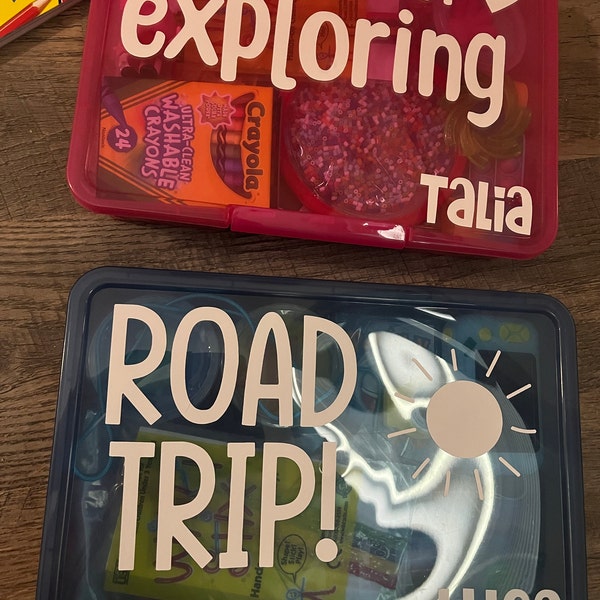 ROAD TRIP Activities for Kids, Toddlers - Travel Busy Box (ages 4 ...