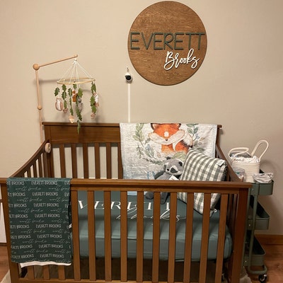 Customized Baby Name Sign 12-36 Inch Baby Shower Round - Etsy