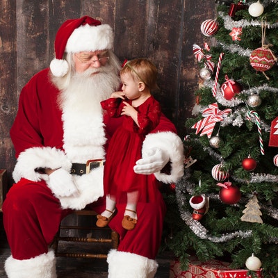 Santa Digital Backdrop, Christmas Scene, Christmas Digital Download ...