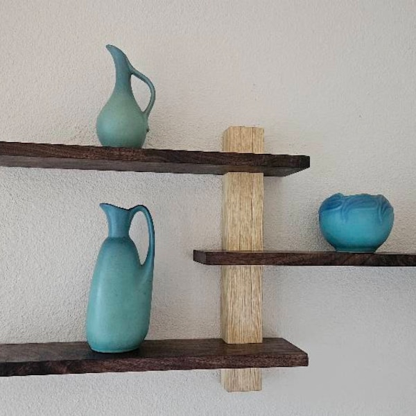 Mid Century Modern Shelves, Three Tier Art Shelf, Scandi, Art Deco, MCM ...