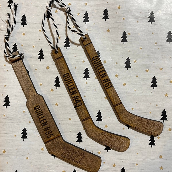 Blank Hockey Stick Ornaments for DIY Stained or Unstained - Etsy