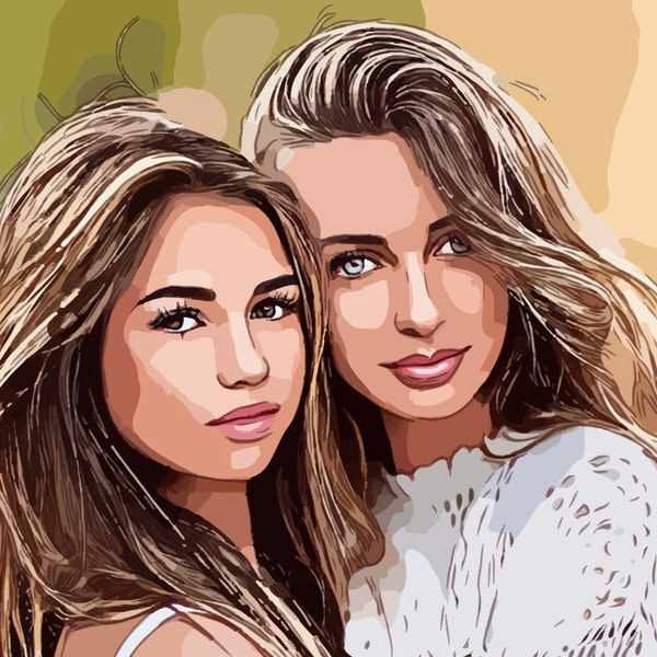 Custom Paint by Number Portrait From Photo Personalized Painting by ...