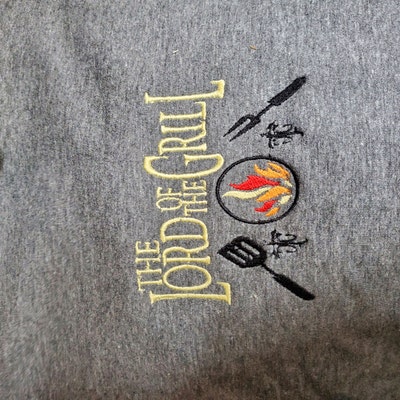 The Lord of the Grill A Machine Embroidery Download File for Your ...
