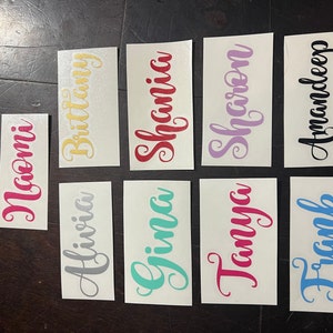 Name Decal Stickers Custom Stickers Custom Name Sticker - Etsy