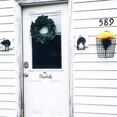 Front Door Decal, Name Door Decals, Door Sticker, Vinyl Door Decal ...