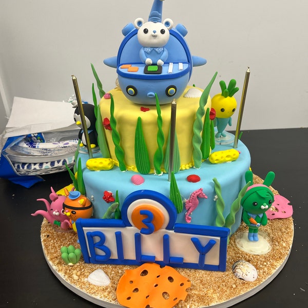 Spongebob, Patrick and Squidward Birthday Cake Topper, Personalised - Etsy