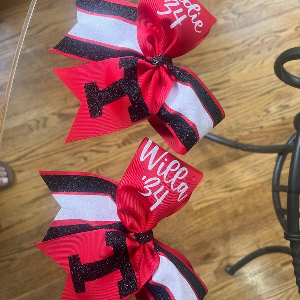 Complete Set of Printable Cheer Bow Template and Loop Graphic Placement ...