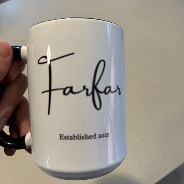 Farfar Gift for Farmor Gift Farmor Pregnancy Reveal to Grandma Gift New ...