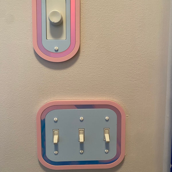 Oval Iridescent Light Switch Cover - Etsy