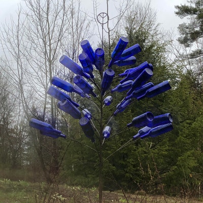The haint Chaser Glass Bottle Tree by Cubby's - Etsy