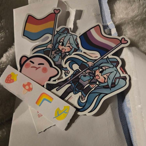 Triple Baka Large Sticker | Car Decal, Akita Neru, Hatsune Miku, Kasane ...