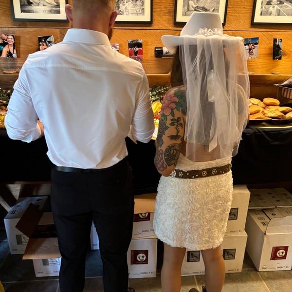 White Bride Cowgirl Hat, Nashville Bachelorette Cowboy Hat, Bride's ...