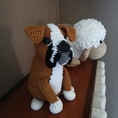 Boxer Crochet Pattern Crochet Boxer Dog Pattern Amigurumi - Etsy